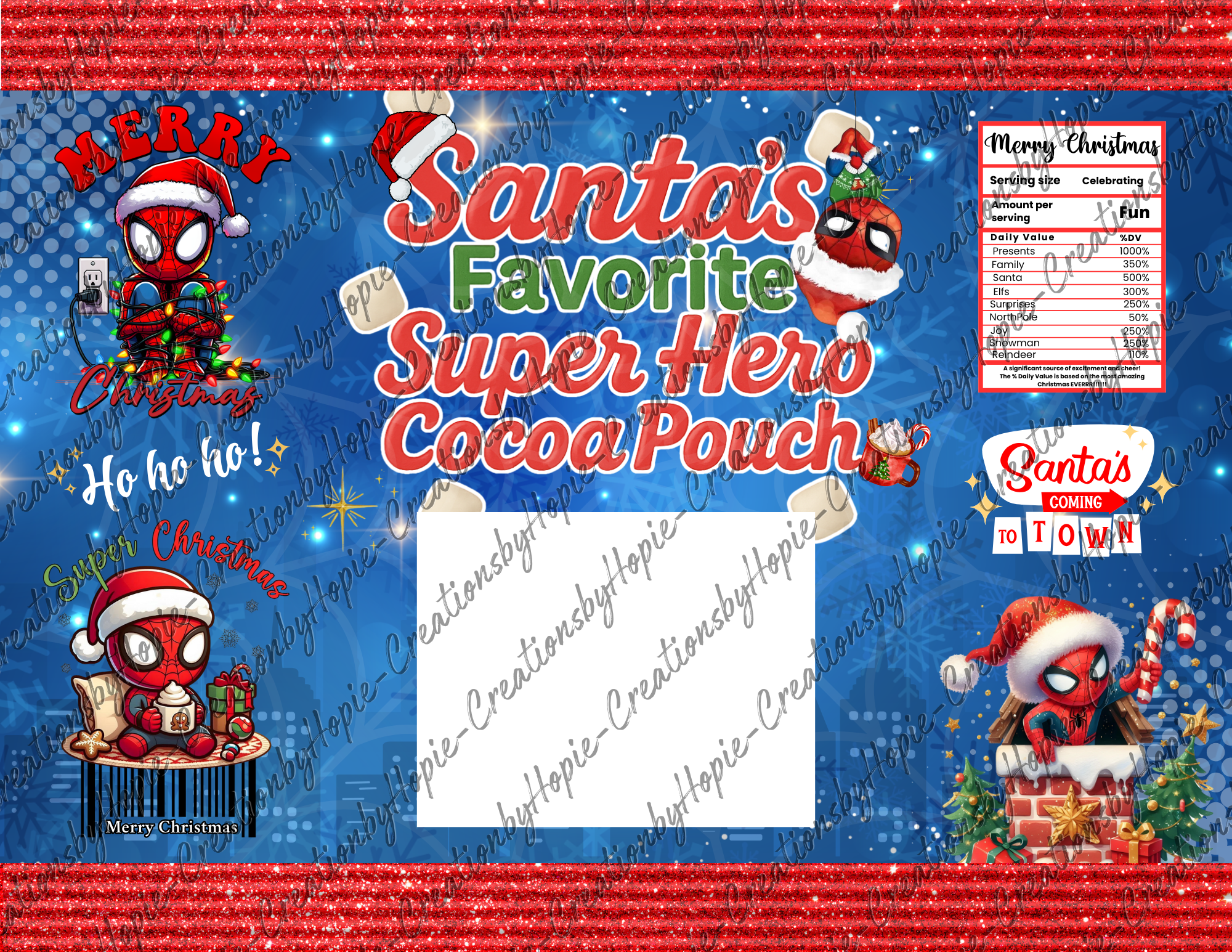 Santa's Superhero Cocoa Pouch – Creations By Hopie