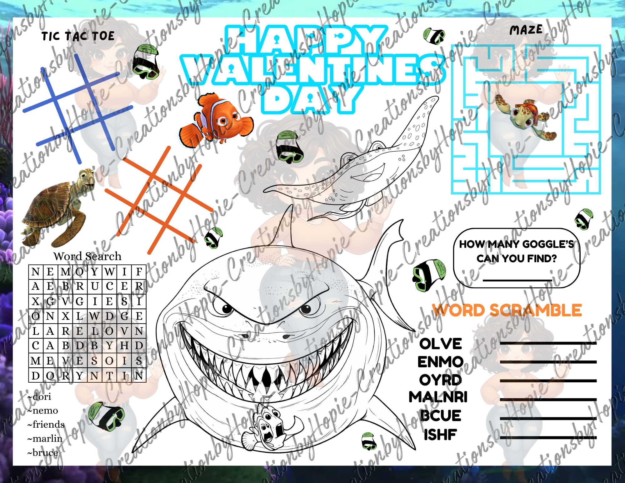 Fish Sheet – Creations By Hopie