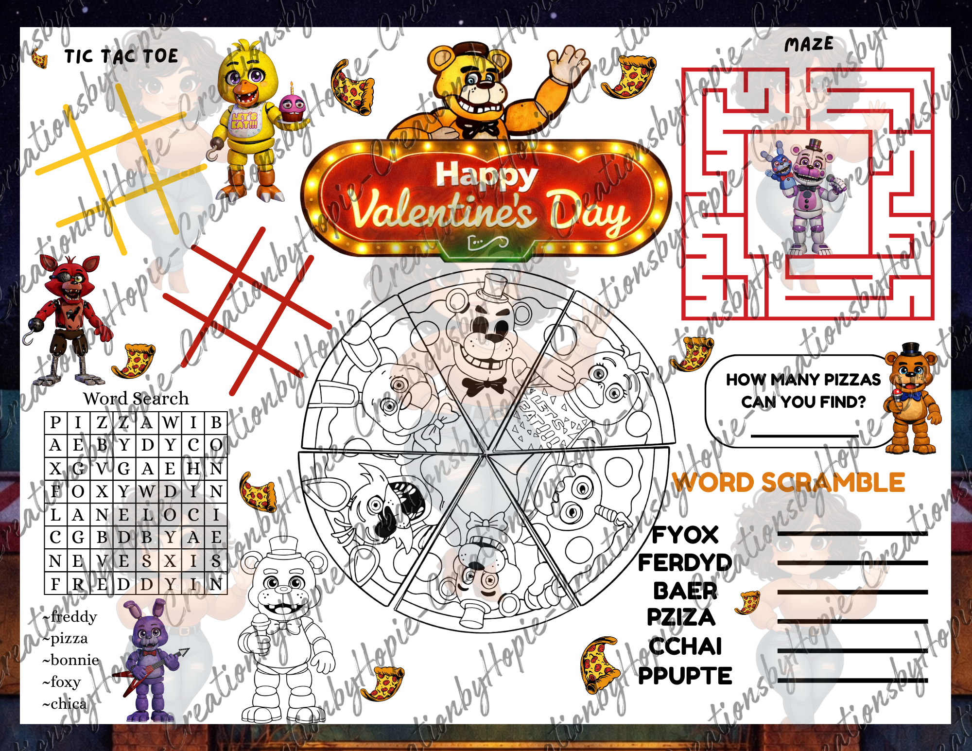 Freddy Sheet – Creations By Hopie